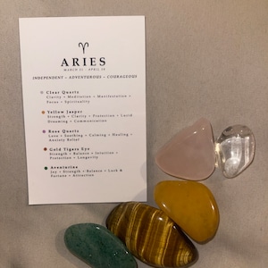 Love Crystal Set // I Am Loved Gemstone Gift Set // Relationship Tumble ...