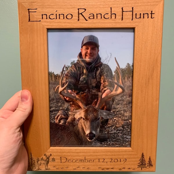 Deer Hunting ~ Hunting Frame ~ Hunting Gift ~ Gift for Hunter ~ Hunting ...