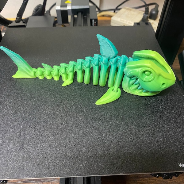 Flexi Factory Print-in-place Skeleton Shark 3D STL and 3MF Files for ...