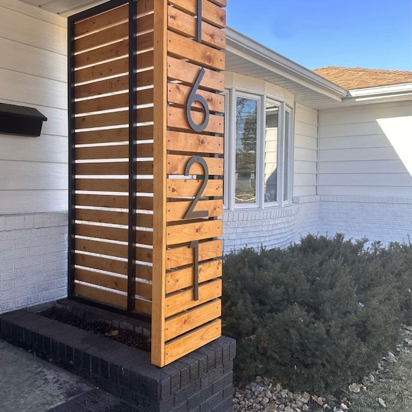 12 Inch Modern House Numbers Letters - Etsy