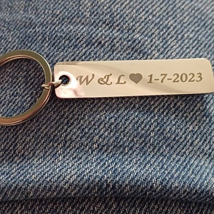 Personalised Keyring Personalized Keychain Engraved Key Ring Engraved ...
