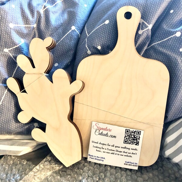 Cutting Board 002 Wooden Shape Cutout for Crafting, Home & Room Décor ...