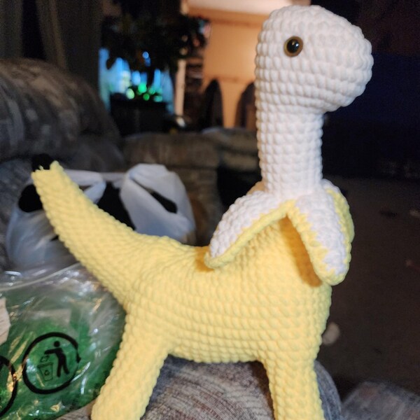 Bananasaurus Dinosaur NO SEW Crochet Pattern - Etsy