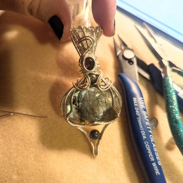 Molly Moon Pendant Tutorial. Wire Wrap Pdf Tutorial Download. Many ...