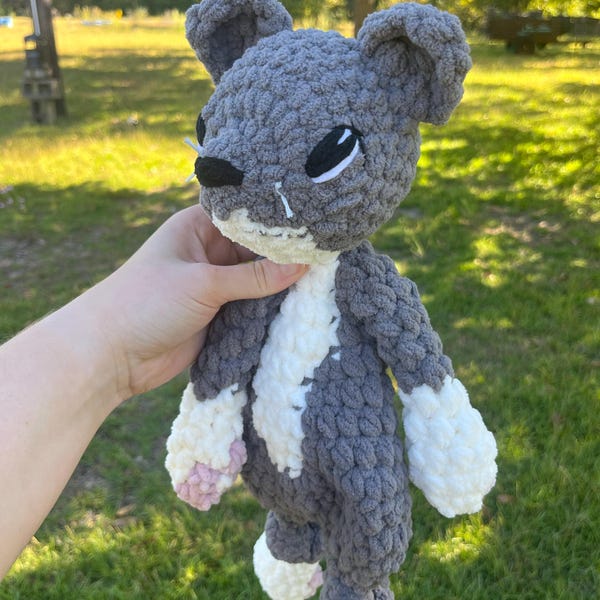 LITTLE Kosmo Kitty Knotted Lovey — Crochet Cat PATTERN - Etsy