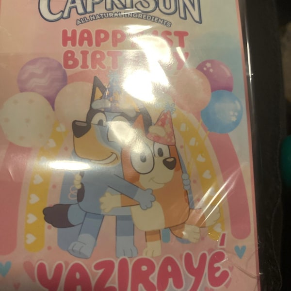 12 Personalized Capri Sun Juice Pouch Stickers Labels - Etsy