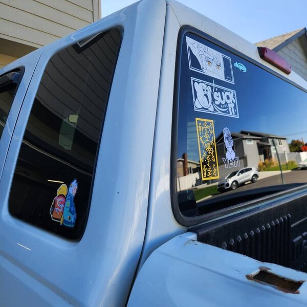 Reflective + Anime Explosive Tags Paperbomb Decals STYLE 1 Oil Slick ...