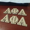 White Acrylic OG Font Greek Alphabet Letters With Adhesive - Etsy