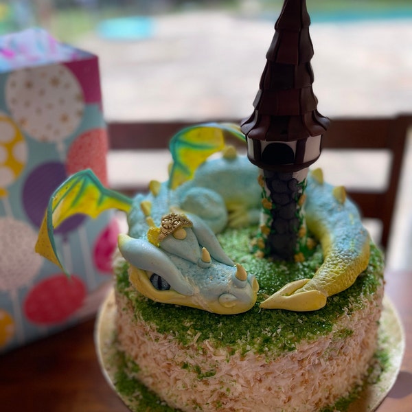 Fondant Dragon Cake Topper - Etsy