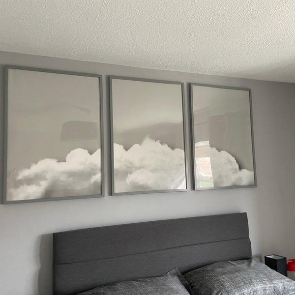 Sage Green Cloud Wall Art, Set of 2 Prints, Abstract Art, Wall Decor ...