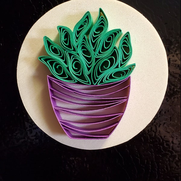 Snake Plant - Succulent Art- Paper Quilling Artwork - Etsy