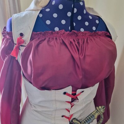 Renaissance Blouse Sewing Pattern, Romantic Off-shoulder Top, XXS XXL, A0, A4 & Us-letter ...