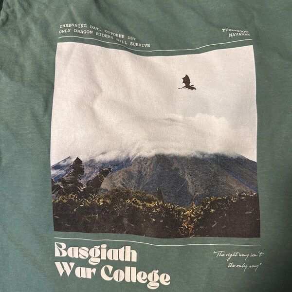 Basgiath War College Shirt Fourth Wing Merch Riders Quadrant Merch ...