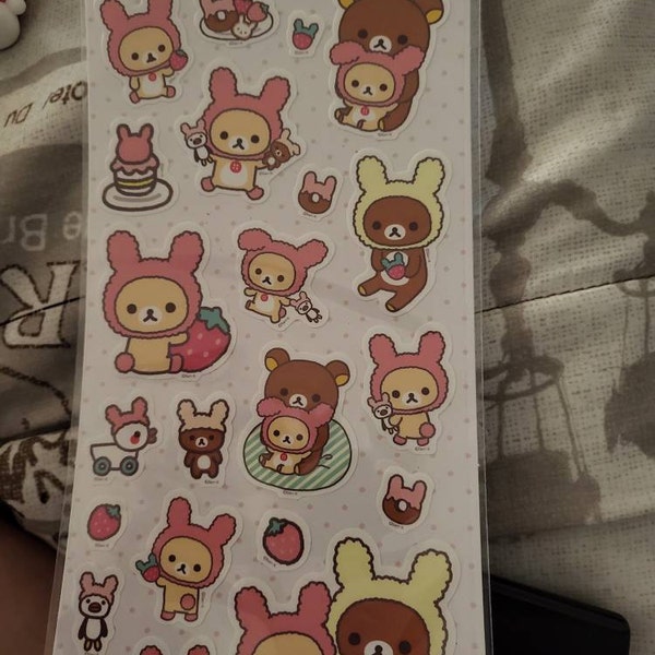 A213 Daiso Rilakkuma Sticker Sheet - Etsy
