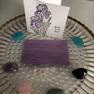 Anxiety Relief Crystal Set, Healing Crystals to Relieve Stress, Calming ...