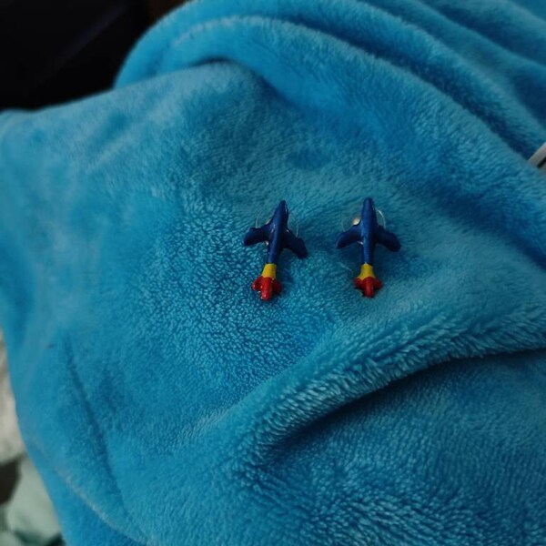 SWA Earrings Southwest Airlines Colors Beads Blue Red Yellow - Etsy