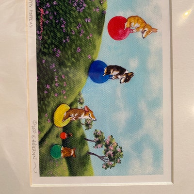 Evie Anderson Corgi Art SIGNED PRINT the Kandy Kitchen Pembroke Welsh ...