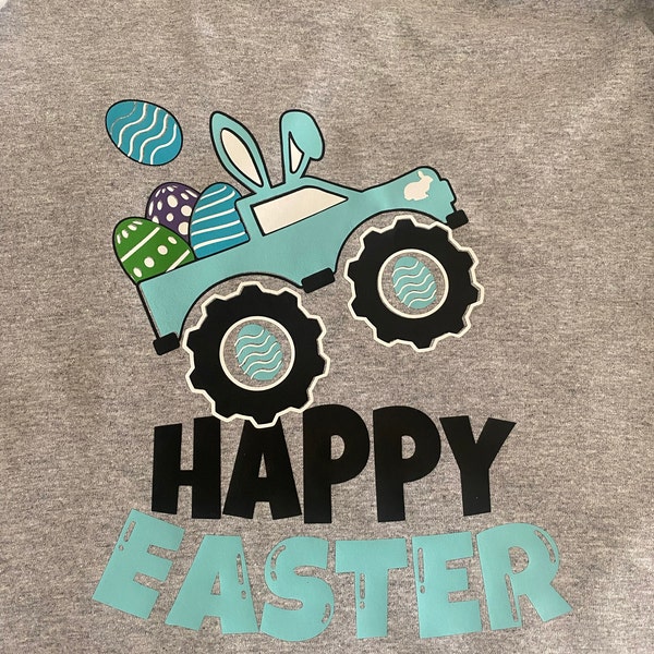 Easter Monster Truck SVG | Easter Eggs SVG | Cute Boys T-shirt Sign ...