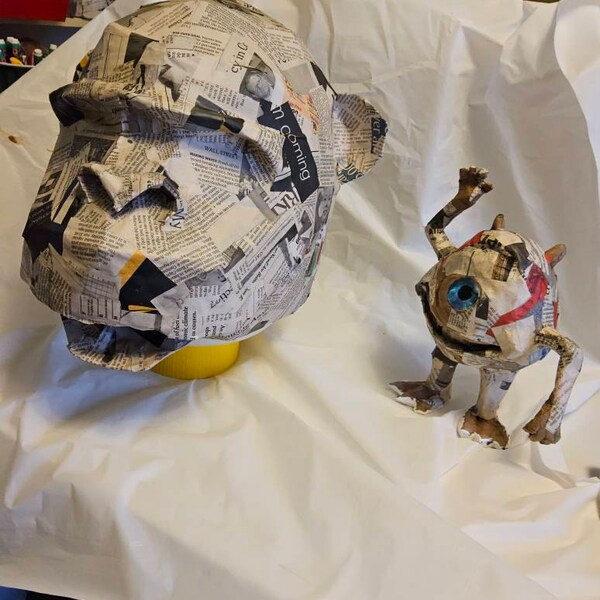 Elephant Head 3D Papercraft Kit - Animal Wall Art Decor, Low Poly Paper ...