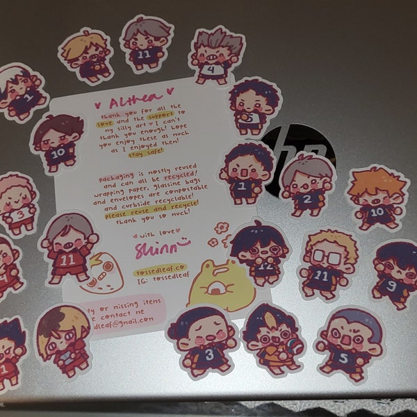 Volleyball Idiots Sticker Set - Etsy