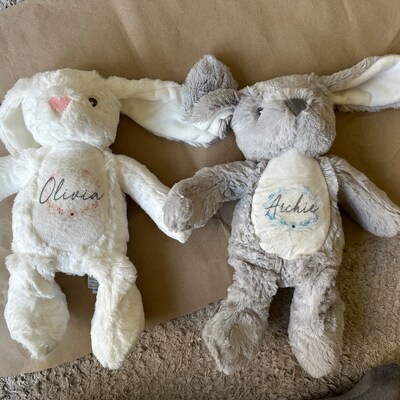 Personalised Bunny Rabbit New Baby Gift Customised Plush - Etsy