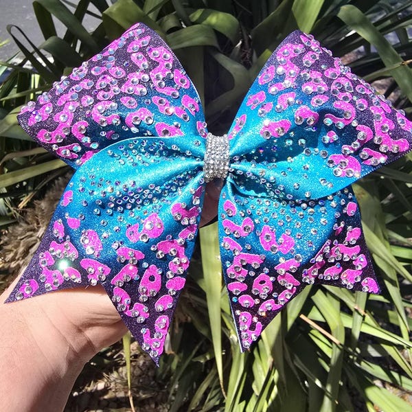 Rhinestone Template for Cheer Bows Silhouette File Download All Over ...