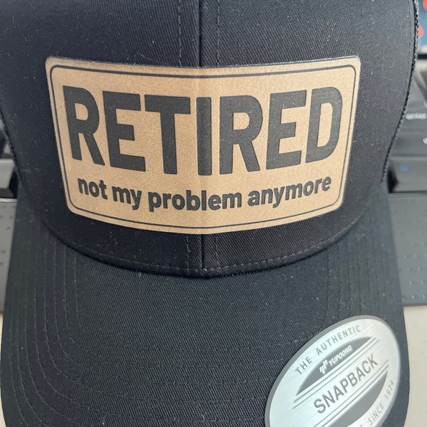 Retired Patch Snapback Hat: Retirement Gift - Etsy