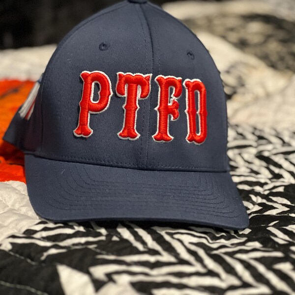 Fire Fighter Department, Fire & Rescue Trucker Cap, Puff Embroidery ...
