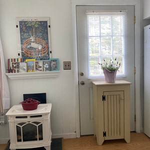 Small Corner Hutch, Solid Wood Corner Cabinet, Primitive Corner Hutch ...