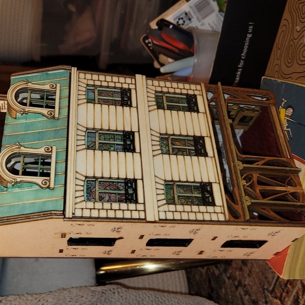 DOLLHOUSE , Miniature Kit Model "cafe De Paris" - Miniature Kit -1:48th ...