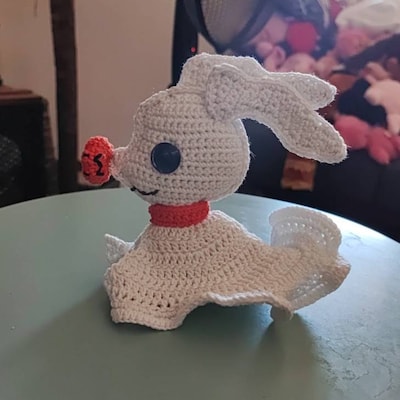 Crochet Ghost Dog Toy Pattern Amigurumi Zero Rag Doll - Etsy
