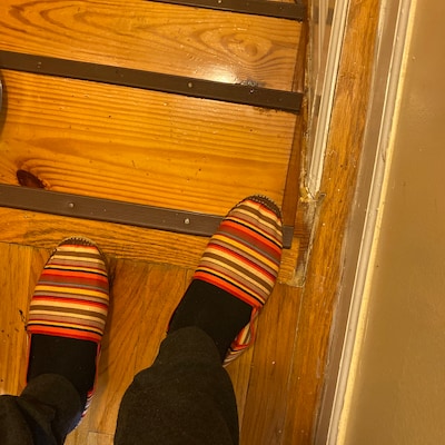 Diegos® Classic Flat Red Stripes Espadrilles Shoes Sewn in Jute Made in ...