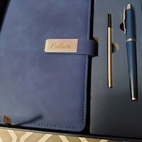 Custom Engraved Notebook With Pen, Leather Notebook Set, End of Year ...