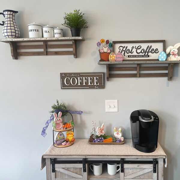 Pallet Sign - Coffee Bar Sign - Custom Wood Sign - 3D Sign ...