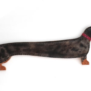 Sausage Dog Bookmark, Custom Leather Bookmark, Miniature Dachshund Gift ...