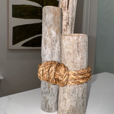 Small 10 Driftwood Piling Nautical Table Decor,coastal/lake Theme Wood ...