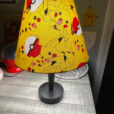 Pokémon Lamp Shade. Pikachu. Yellow. Shades Are 9.5 X 5 X 7 Tall - Etsy