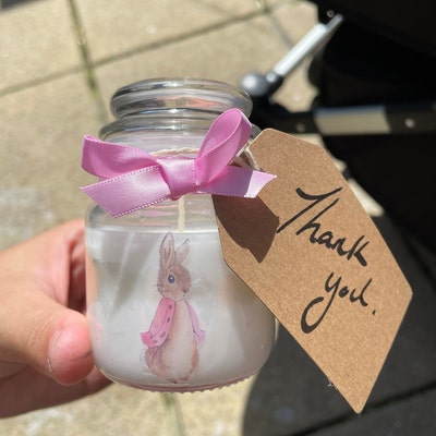 Stickers, Peter Rabbit Alphabet, Pink, Transparent Waterproof Vinyl ...