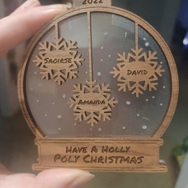 Personalized Polyamory Ornament - Have a Holly Poly Christmas 2025 - Etsy