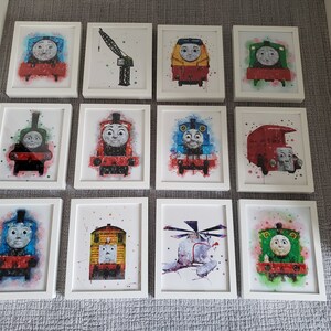 Thomas and Friends Poster Gordon Watercolor Print Thomas Adventures ...
