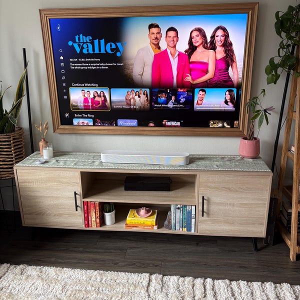 TV Frame, Custom TV Frame, Modern Decor, TV Bezel, Vintage Frame Home ...