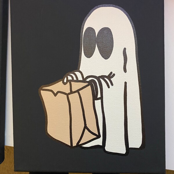 Patrick Seaweed Mustache Meme Aesthetic Painting 5x7 Handmade Canvas ...