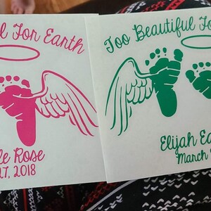 Angel Baby Memorial Decal Mommy OR Daddy To An Angel Angel | Etsy