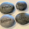 Custom Engraved Word Stone Personalized Grey Stone - Etsy