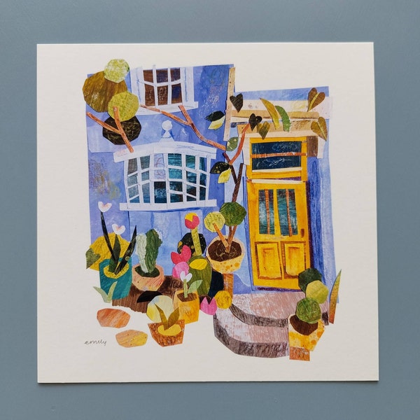 A5 Window Collage Print, Cute Collaged Window Art - Etsy