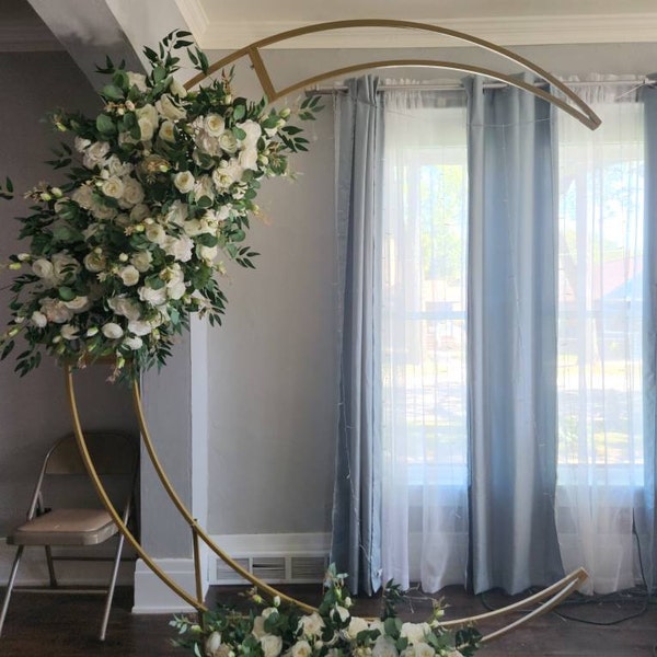 Moon Wedding Arch/ Wedding Arch/ Wedding Decoration/ Metal Arch/ Gold ...
