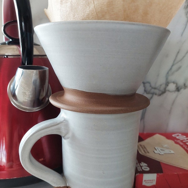Ceramic Coffee Pour-over | Modern Rustic Stoneware | Coffee Pour Over ...