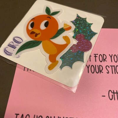 Figment Floral Sticker Figgy Flower & Garden Disney Inspired Epcot ...