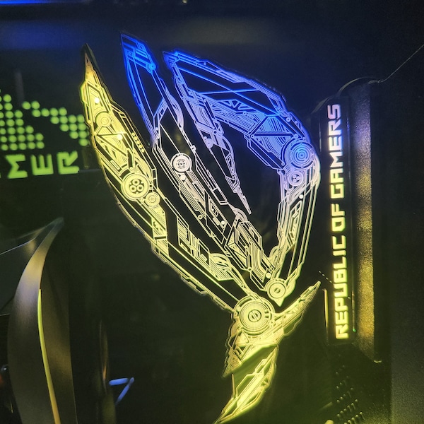 Customized ROG EYE ARGB Figure Stand Pc Case Decoration Rgb Sync Aura ...