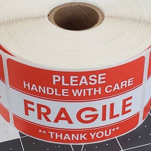 Fragile This Side up Stickers 2x3 Just Peel and Apply 100 Labels - Etsy